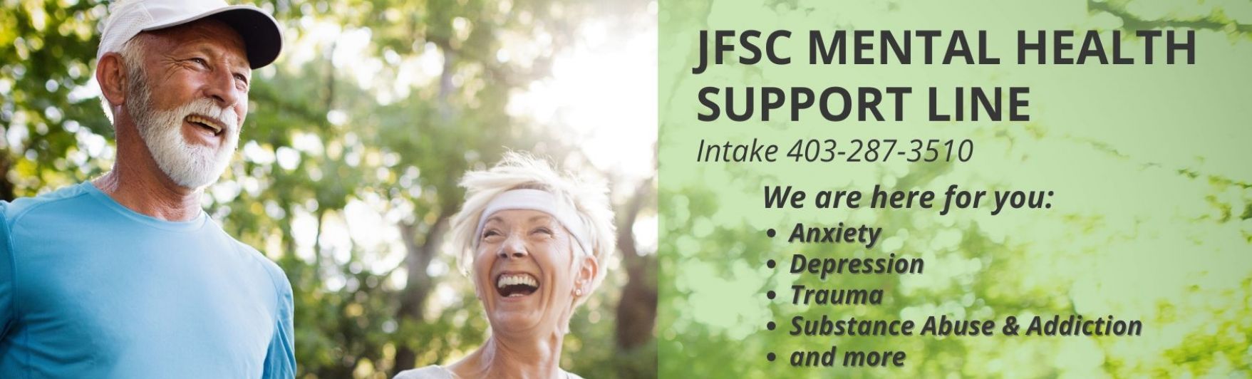 Jewish Family Service Calgary | Mental Health Support Line